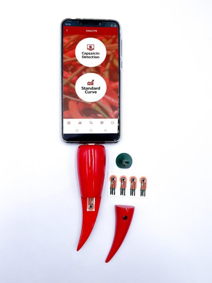 Chili shaped device detects spice level in peppers | GlobalSpec