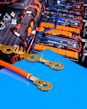 High current ring terminals for ultrasonic welded wire attachment ...