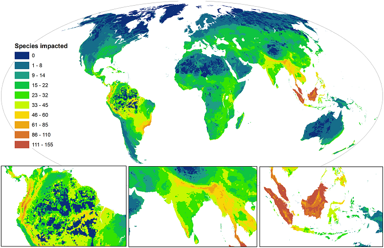 Maps show where wildlife thrives or is threatened | GlobalSpec