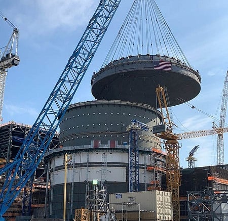 Final major lift is completed for this nuclear plant project | GlobalSpec